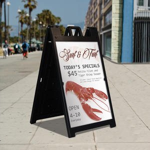 Signicade Deluxe A-Frame Single Sided Kit | Exhibits ETC