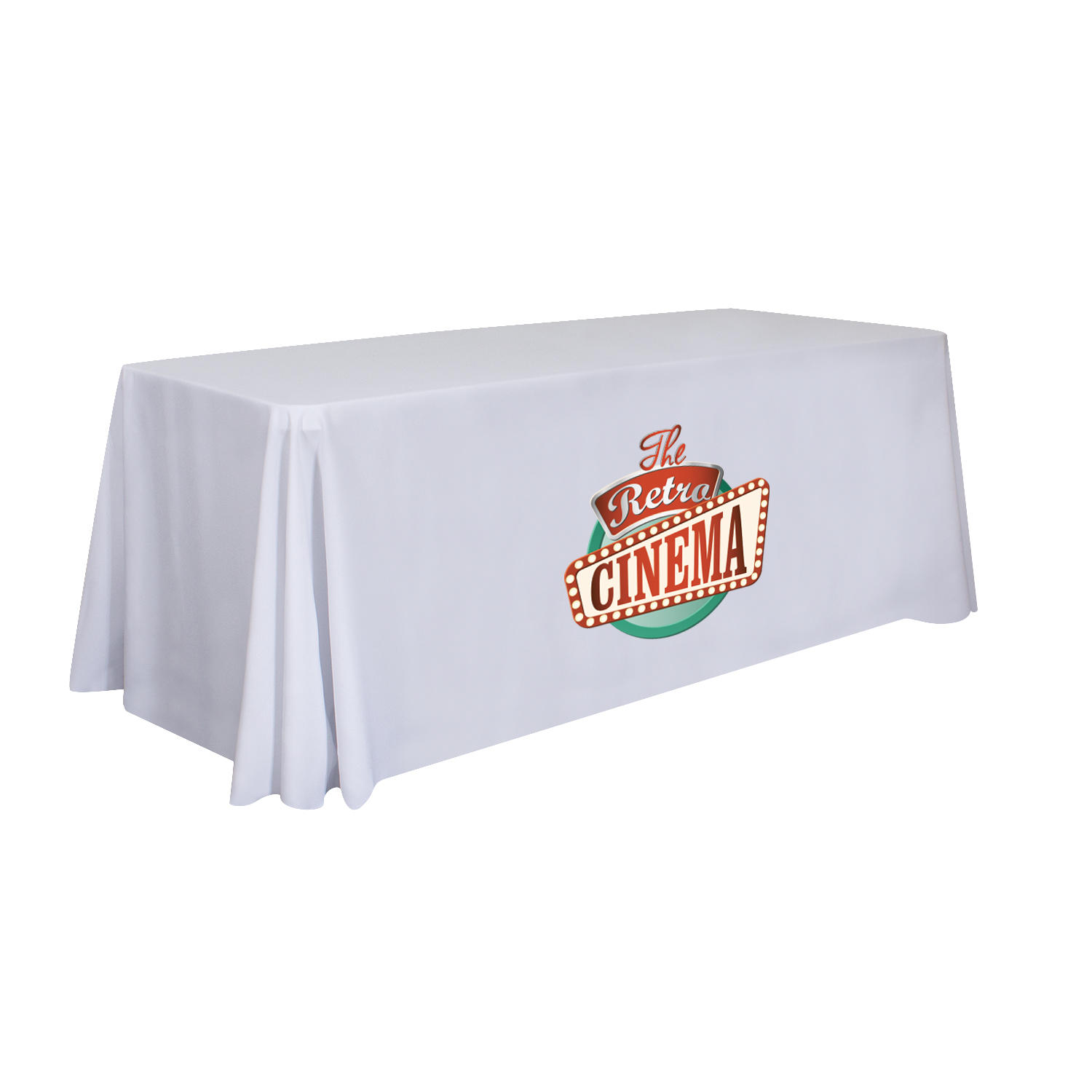 24 Hour Quick Ship 6' Economy Table Throw (Full-Color Thermal Imprint ...