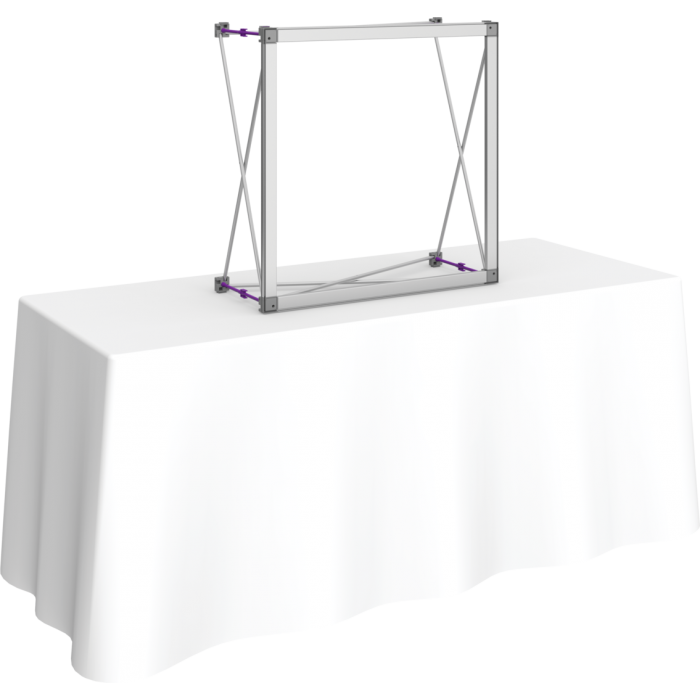 E LINE 2.5FT TABLE TOP PUSH-FIT TENSION FABRIC DISPLAY | Exhibits ETC