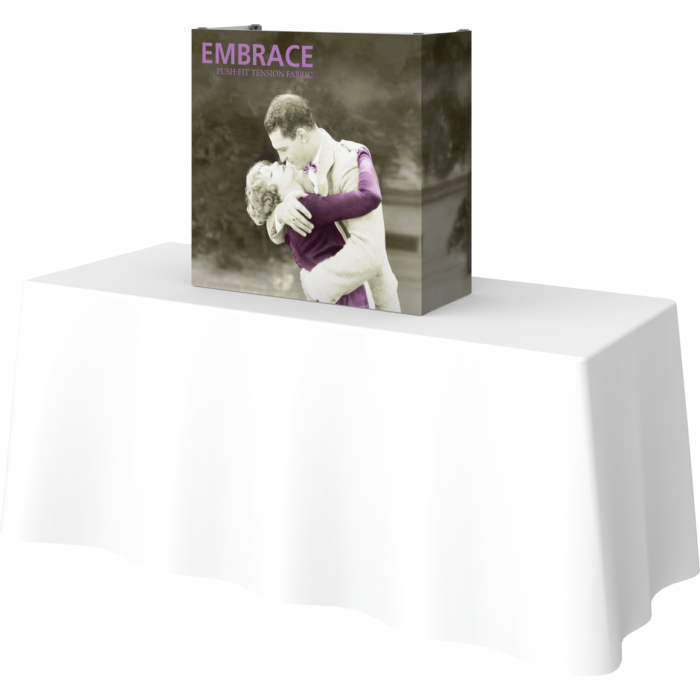 E LINE 2.5FT TABLE TOP PUSH-FIT TENSION FABRIC DISPLAY | Exhibits ETC