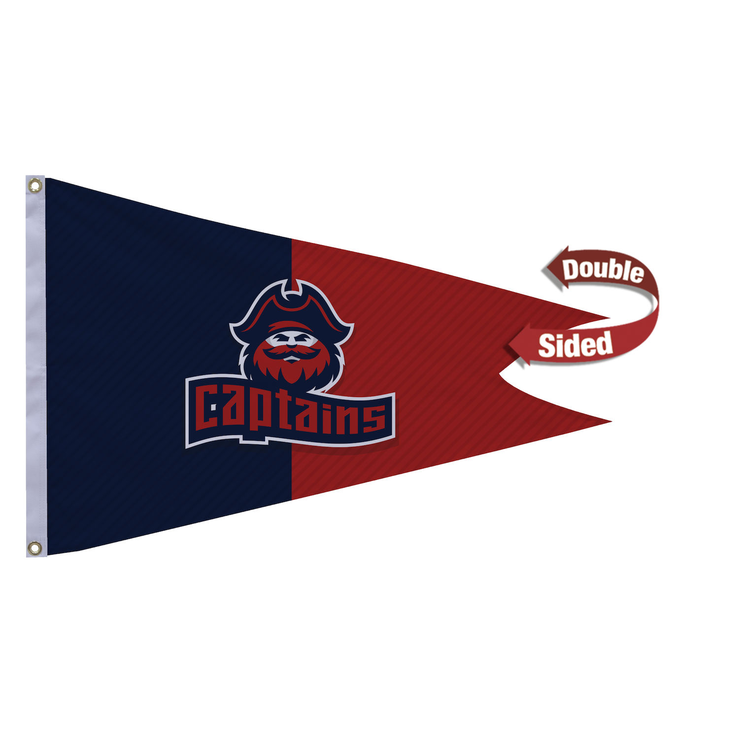 2′ x 3′ Nylon Burgee Flag Double-Sided | Exhibits ETC