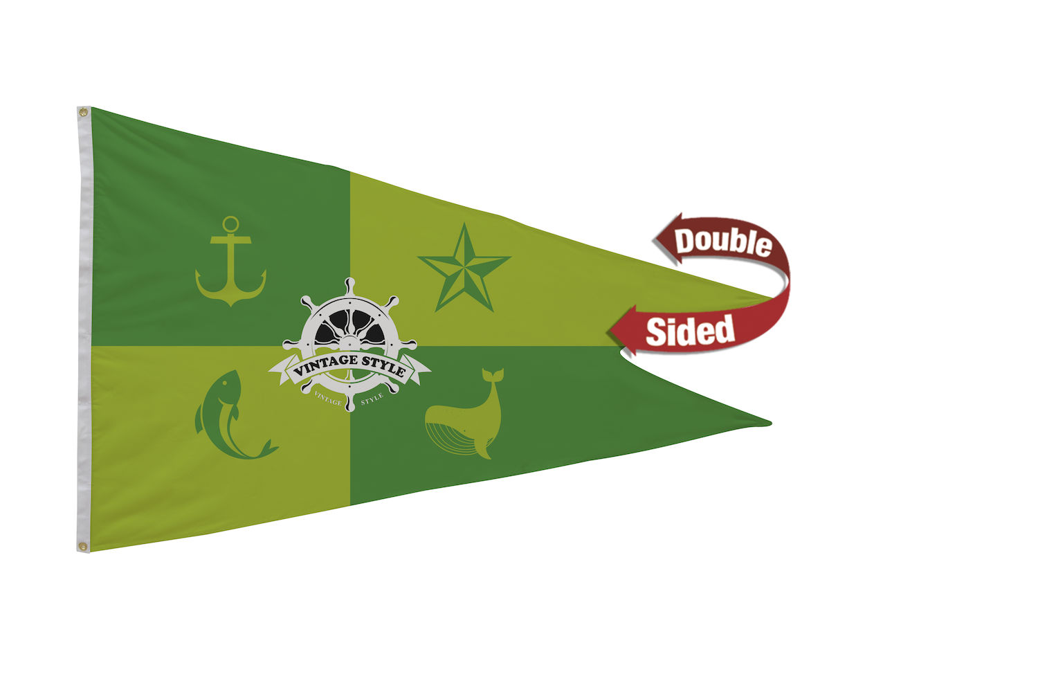 4′ x 6′ Nylon Burgee Flag Double-Sided | Exhibits ETC