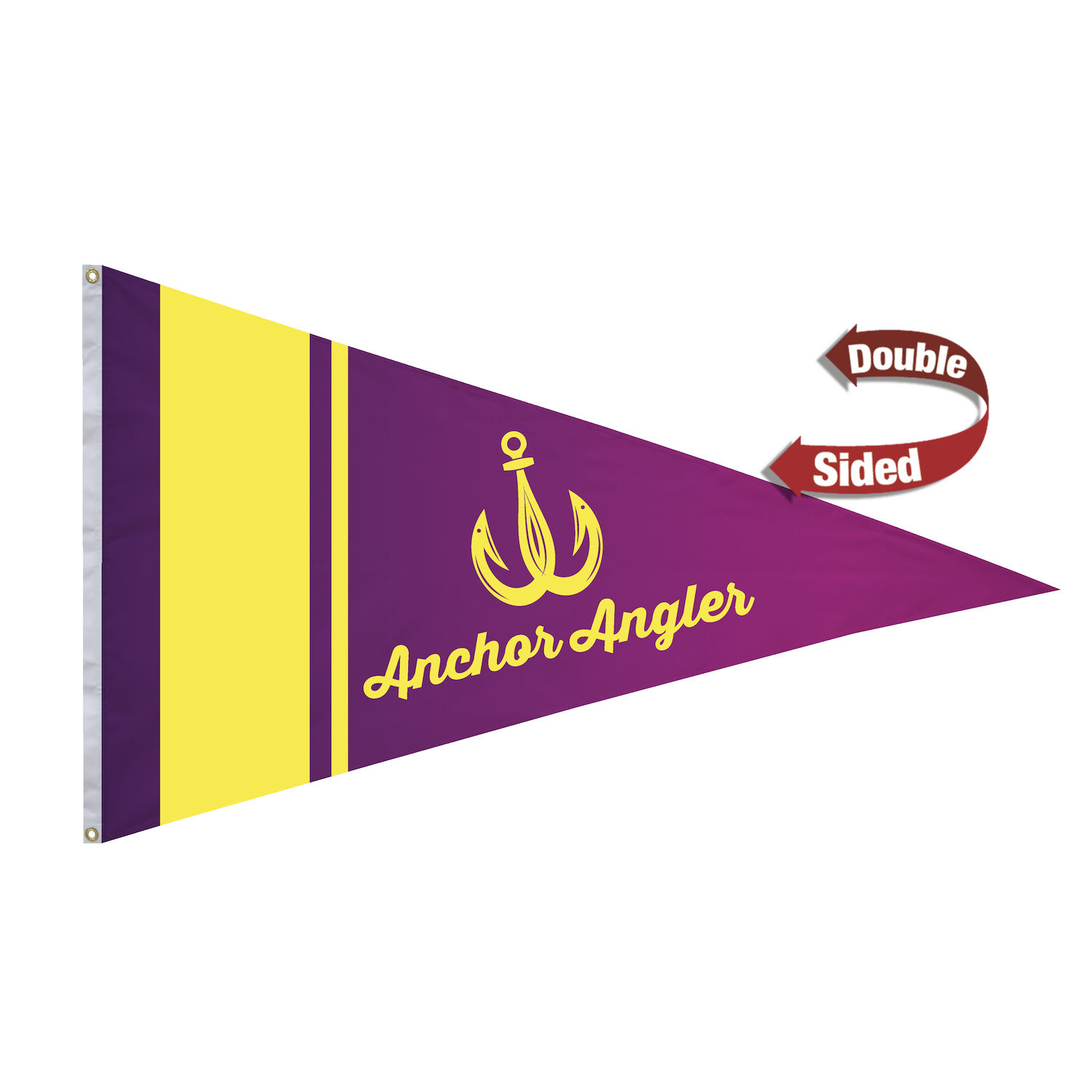 6′ x 10′ Nylon Pennant Flag Double-Sided | Exhibits ETC