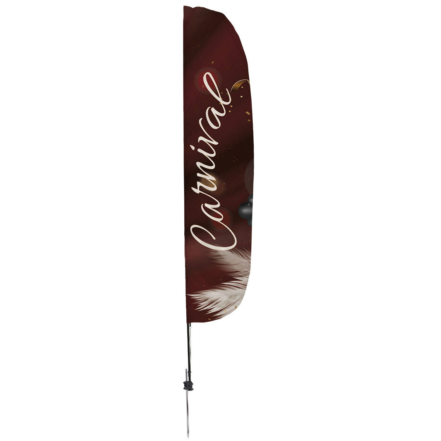 15′ Stadium Flutter Flag Kit Single-Sided | Exhibits ETC