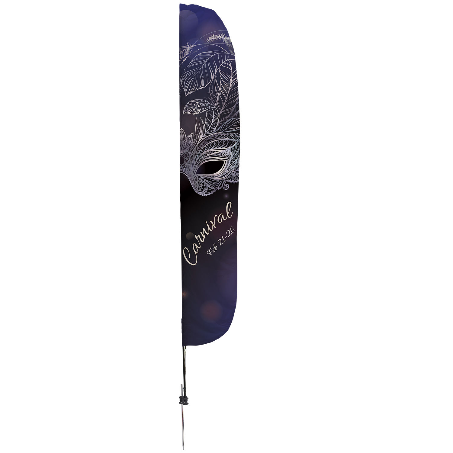 18′ Stadium Flutter Flag Kit Single-Sided | Exhibits ETC Exhibits ETC